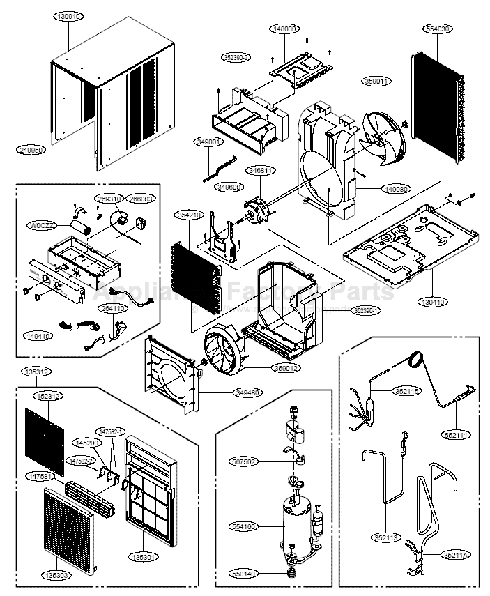 Friedrich SV12A10A Parts | Find Air Conditioner Parts Here