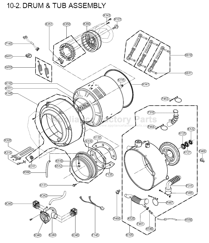 Part 6871EC2025D | Controls | Fits Lg Wm0532hw | Washer Parts