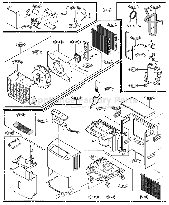 Goldstar DH50E Parts | Find Dehumidifier Parts Here
