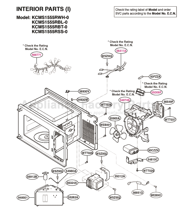 Kitchenaid KCMS1555RBL-0 Parts | Find Microwave Parts Here