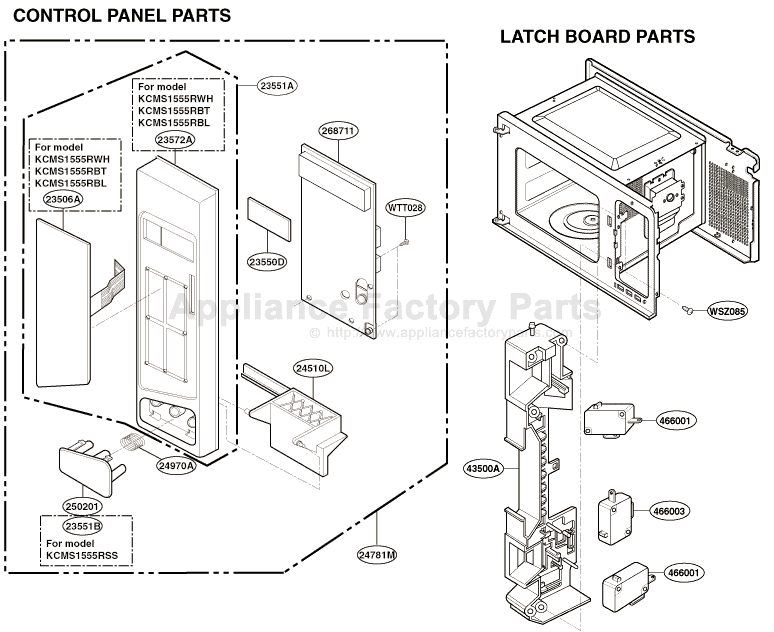 Whirlpool KCMS1555RBL-1 Parts | Find Microwave Parts Here