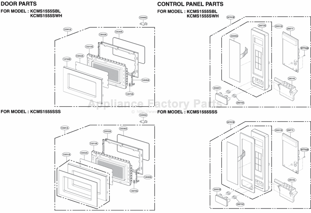 Whirlpool KCMS1555SBL Parts | Find Microwave Parts Here