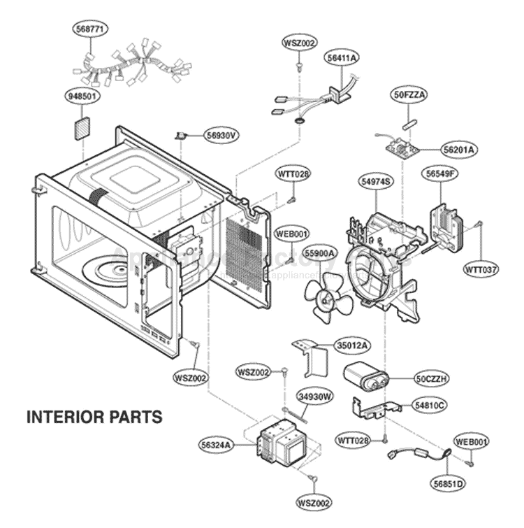 Whirlpool KCMS2055SSS Parts | Find Microwave Parts Here