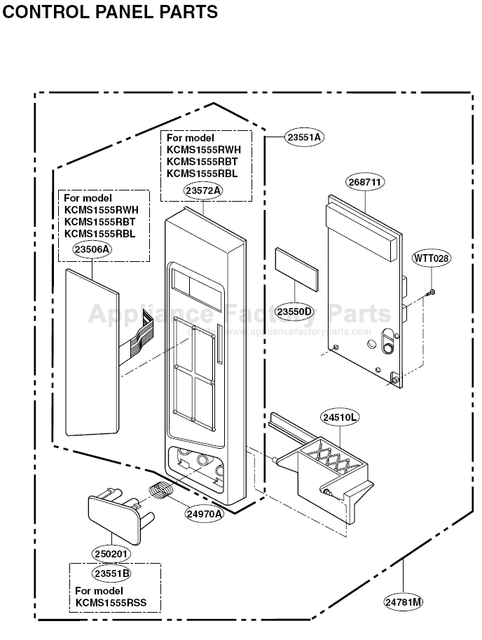 Lg KCMS1555RBL Parts | Find Microwave Parts Here