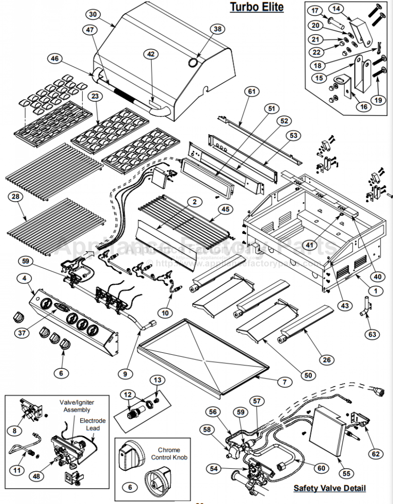 Turbo CG4TDBRN Parts | Find Grill Parts Here