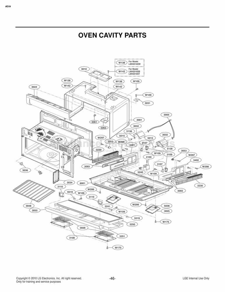 Lg LMH2016ST Parts | Find Microwave Parts Here