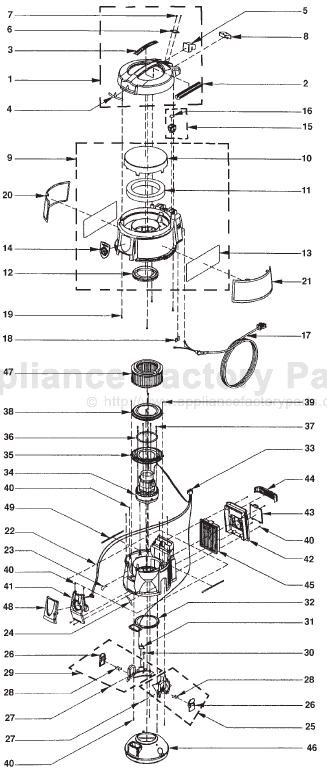 Rexair E1 Parts | Find Vacuum Cleaner Parts Here