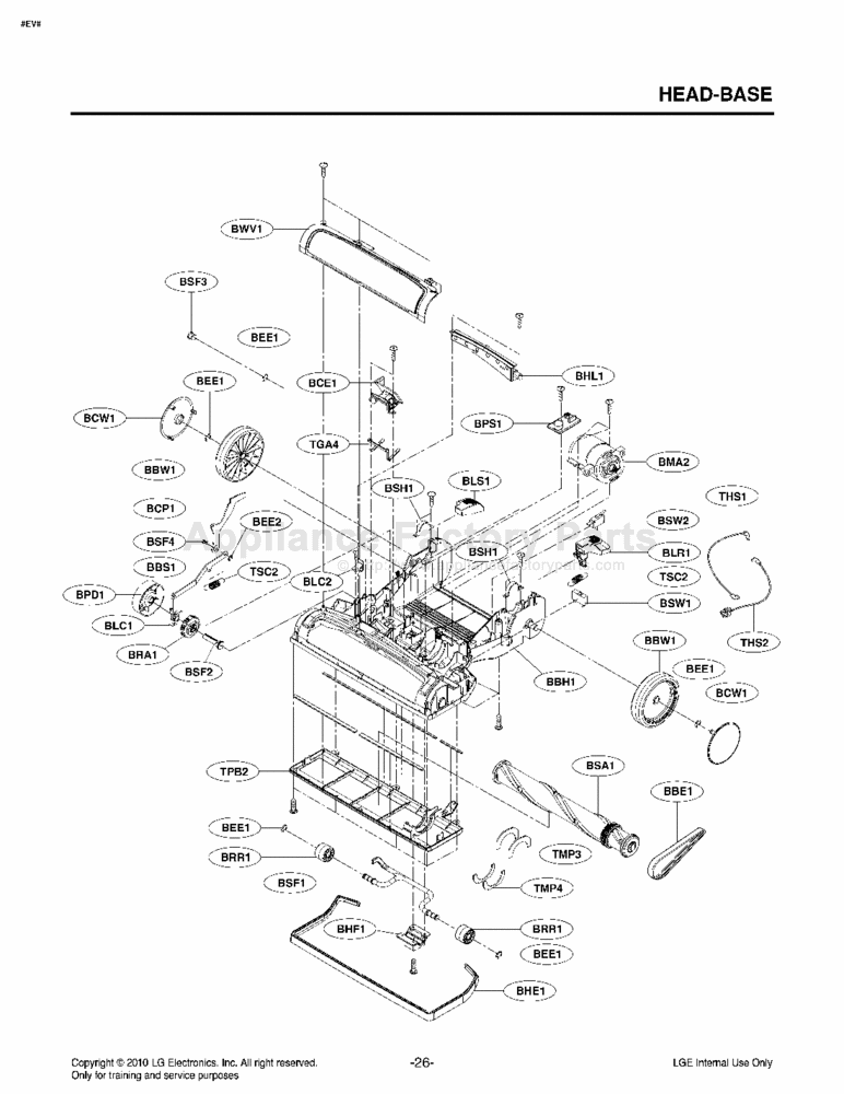 Lg LUV300B Parts | Find Vacuum Cleaner Parts Here