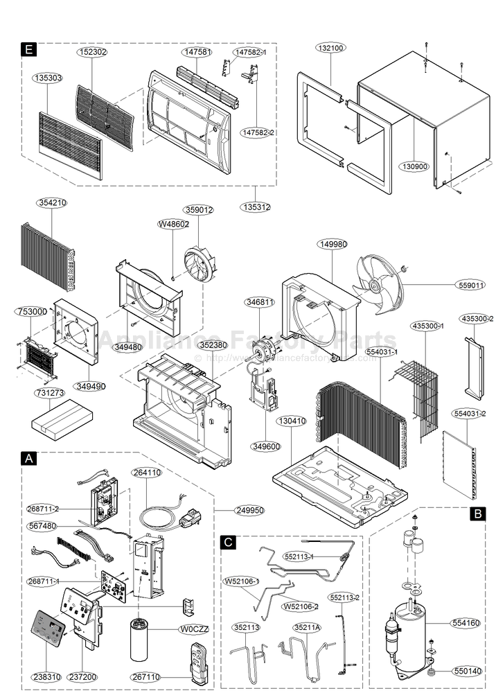 Friedrich UE10D33D Parts | Find Air Conditioner Parts Here